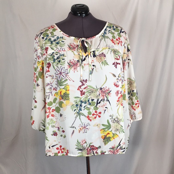 Spense | Tops | Spense Woman Plussized 3x Longsleeved Cream Peasant ...